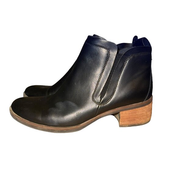 Kork-Ease | Shoes | Korks Chelsea Boots Womens 75 M Black Leather Ankle ...